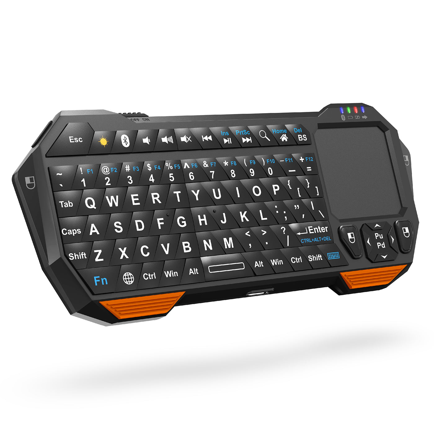Portable Lightweight Mini Wireless Bluetooth Keyboard Controller (QWER ...